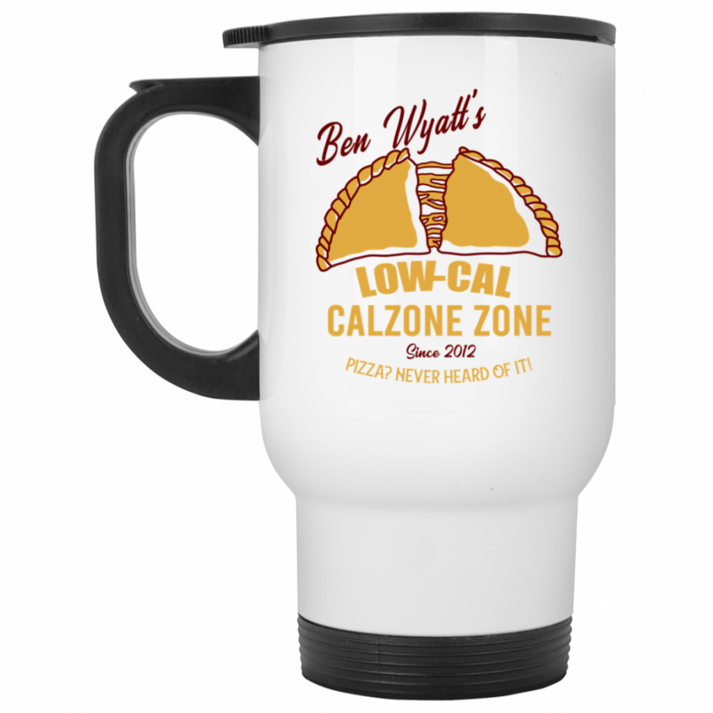 Ben Wyatt’s Low Cal Calzone Zone White Mug